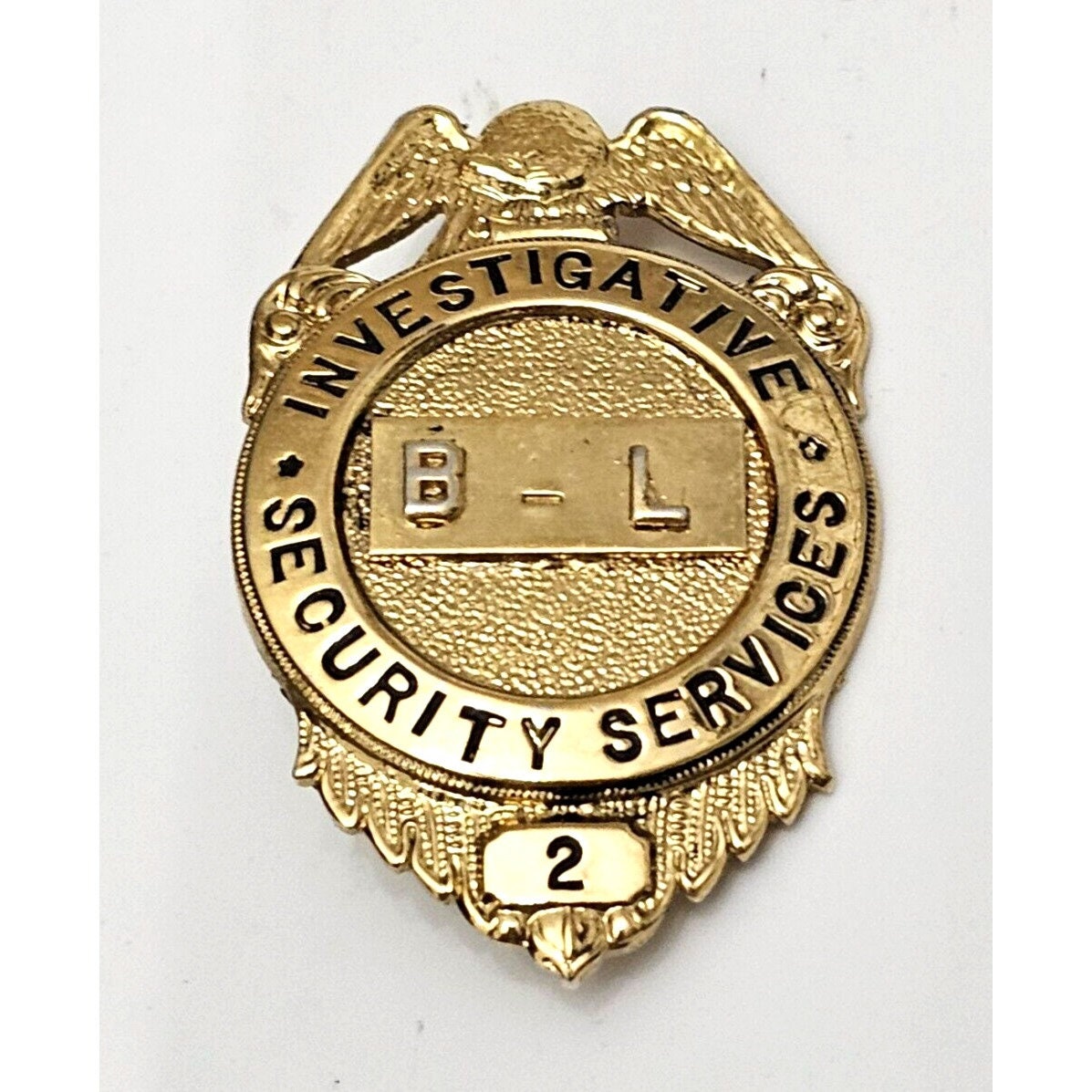 ANTIQUE INVESTIGATIVE SECURITY Services Badge B-L 2 Collectible ...