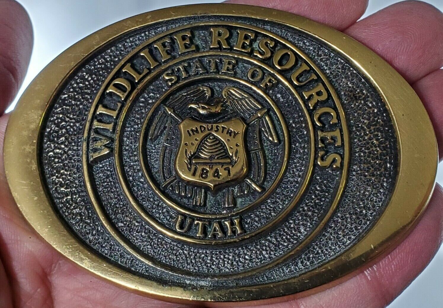VINTAGE WILDLIFE RESOURCES Belt Buckle State of Utah - Etsy UK