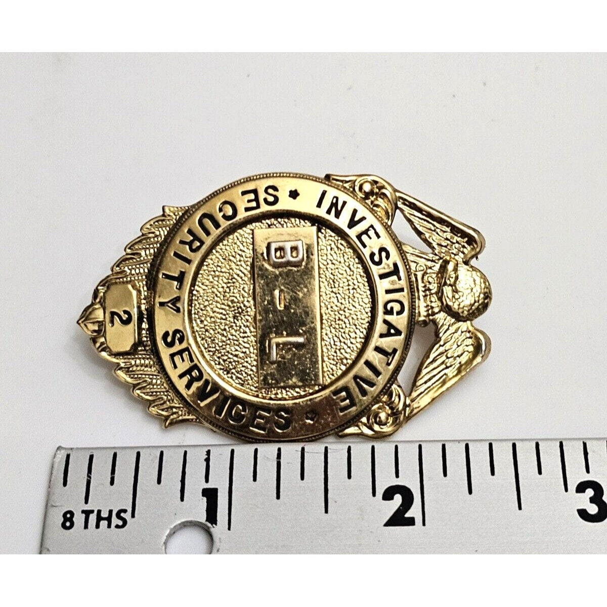 ANTIQUE INVESTIGATIVE SECURITY Services Badge B-L #2 Collectible ...