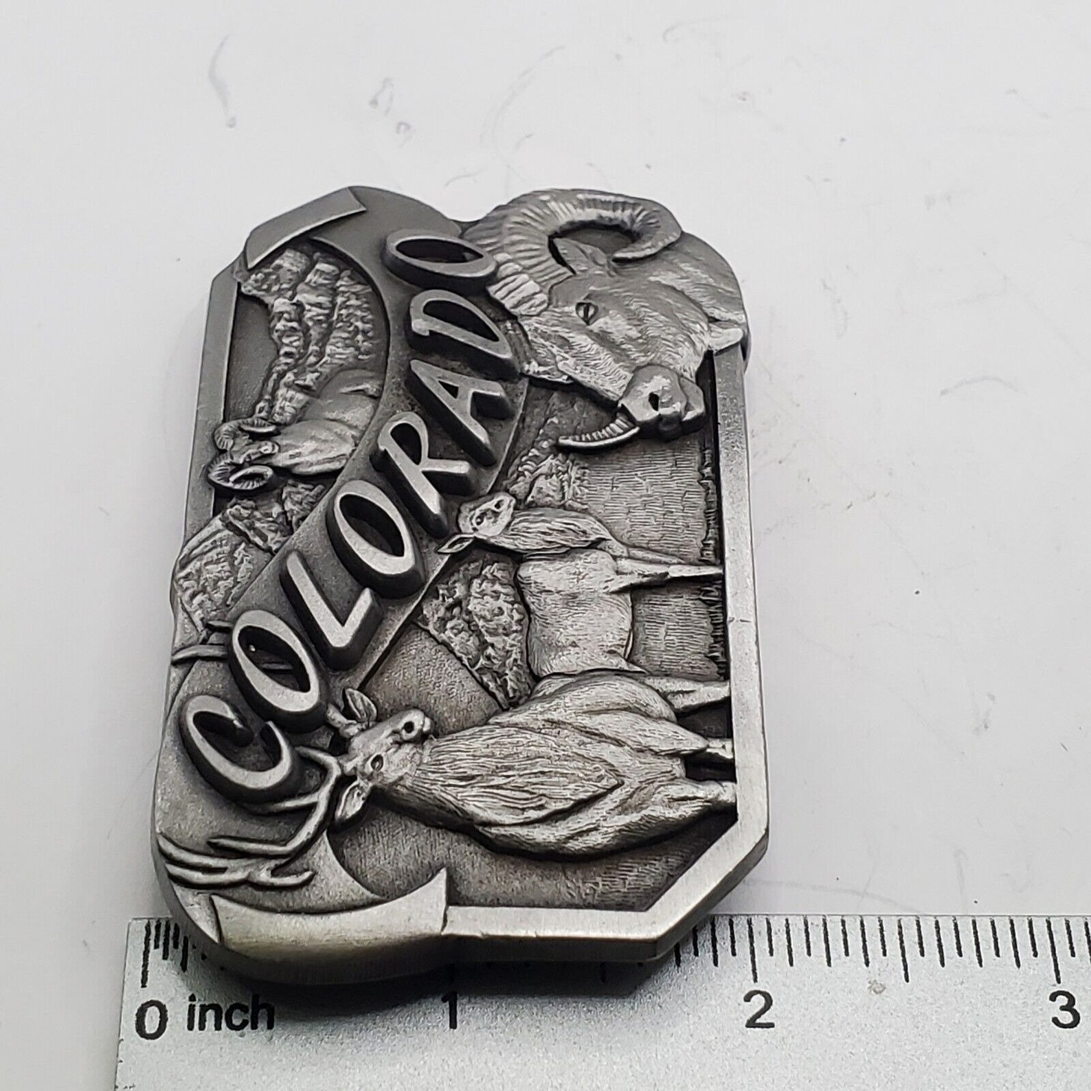 VINTAGE COLORADO DEER Ram Belt Buckle Collectible Accessories Men's ...