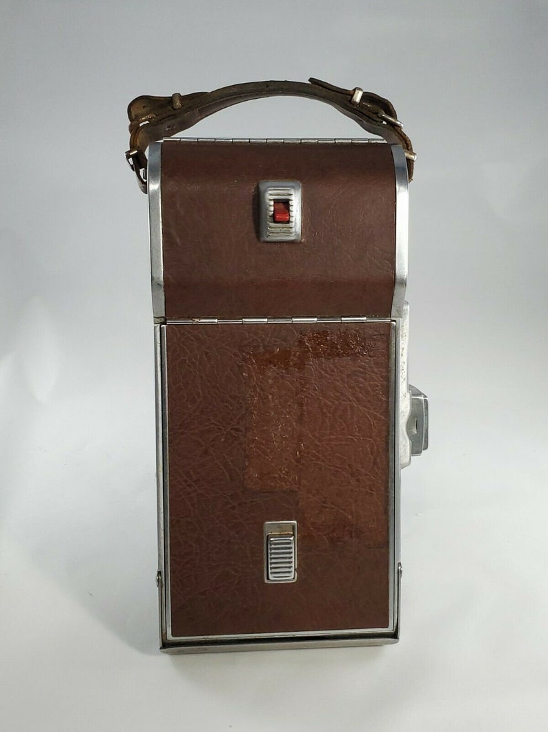 VINTAGE POLAROID LAND Camera Model 95A Flash Chrome Leather - Etsy