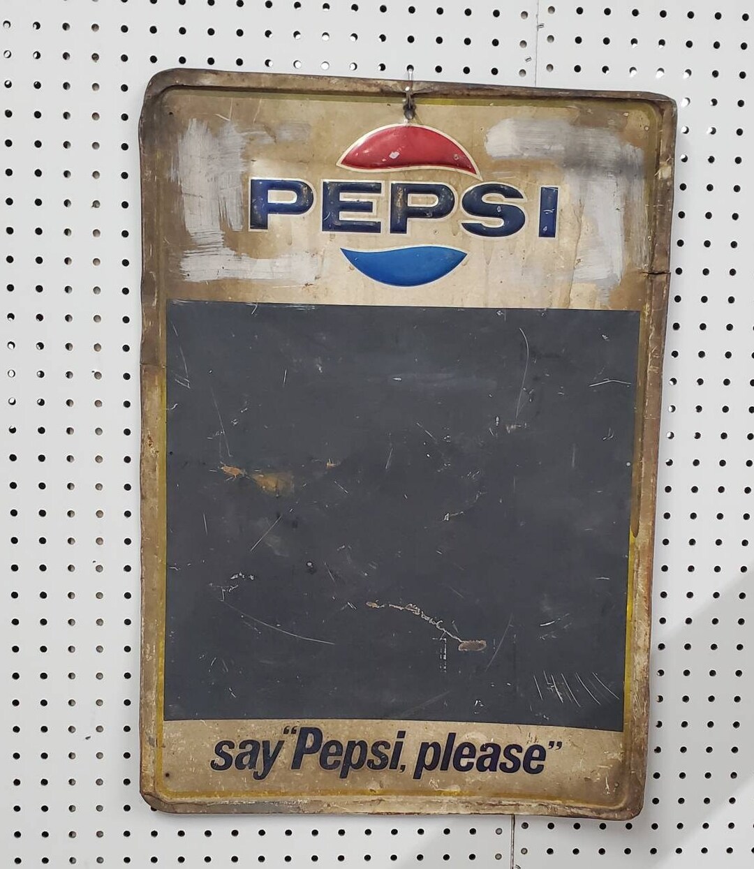 VINTAGE PEPSI MENU Chalkborad Sign Advertising Collectible Memorabilia ...