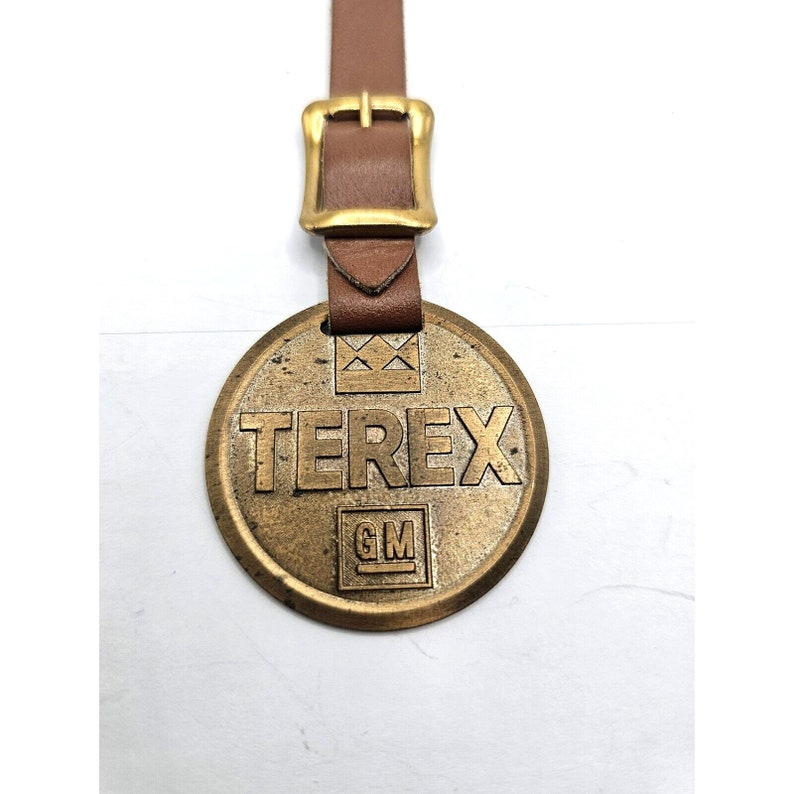 ANTIQUE TEREX GM Pocket Watch Fob Earthmoving Equipment Division Hudson ...
