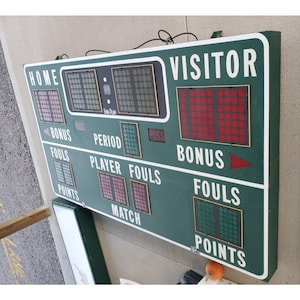 TWO VINTAGE BASKETBALL Fair Play Basketball Scoreboards From Cleveland ...