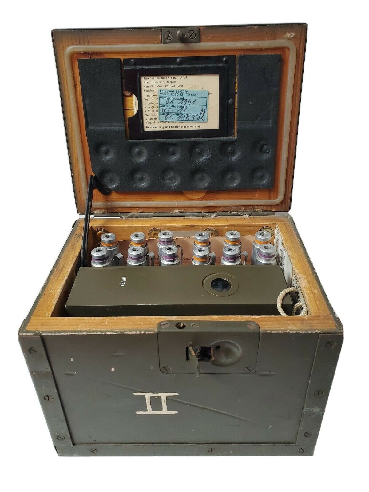 VINTAGE GERMAN MILITARY Tactical Radiation Dosimeter Strahlendosimeter ...