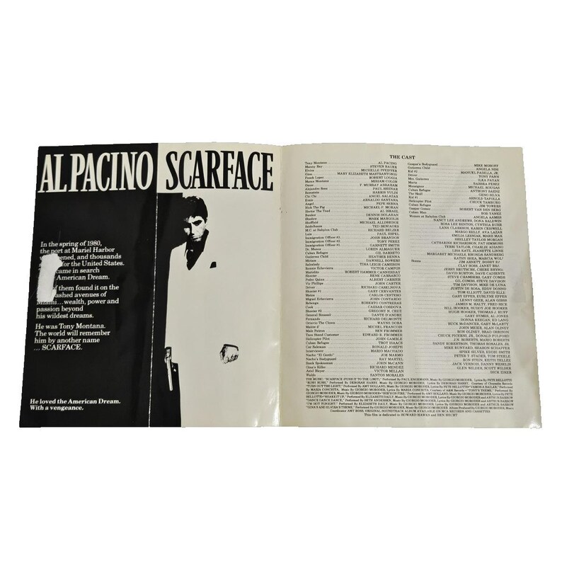 AL PACINO SCARFACE Autograph Hand Signed Personalized Movie Program ...