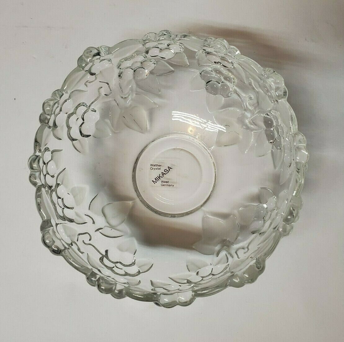 VINTAGE WALTHER CRYSTAL Candy Dish Frosted Floral Design - Etsy
