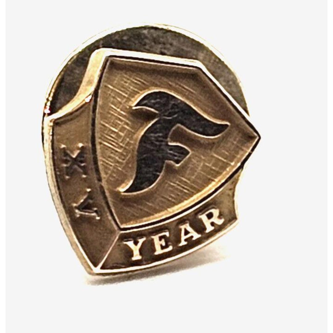VINTAGE XV FIRESTONE Pin 15 Year Service Pin 1/10 10K Collectible ...