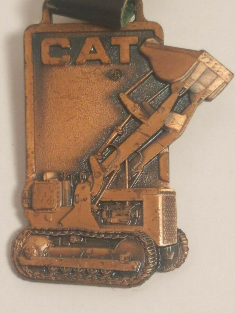 VINTAGE CAT WATCH Fob 47th Anniversary 1972 Caterpillar - Etsy
