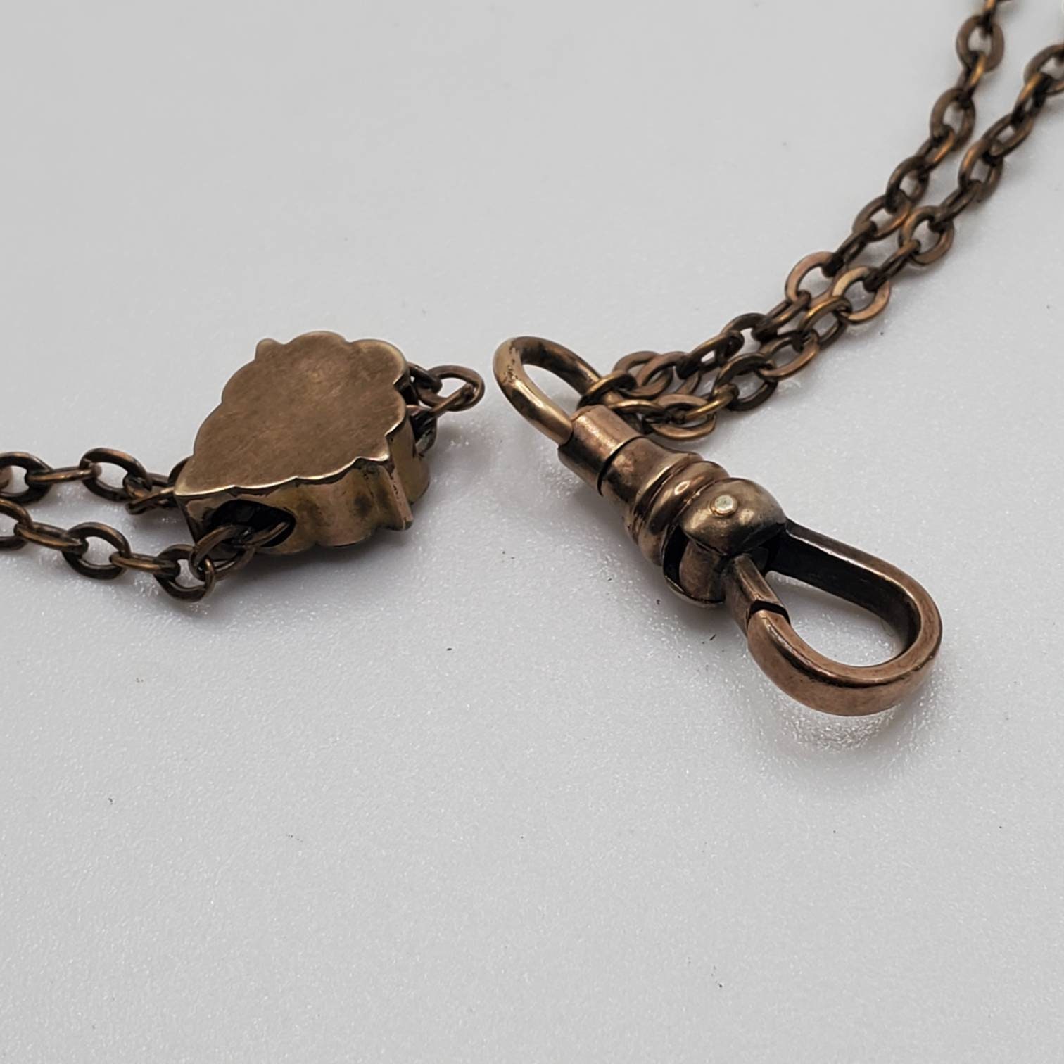 ANTIQUE LADIES VICTORIAN Slide Chain Gold Filled With 3 Seed - Etsy