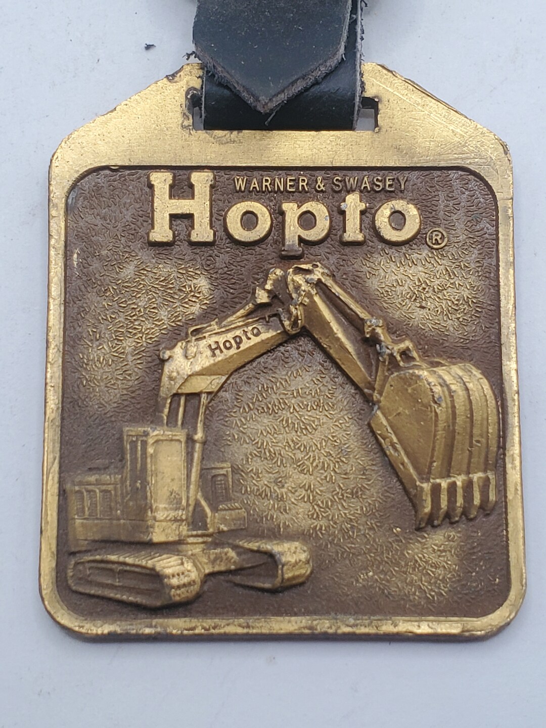 ANTIQUE HOPTO WARNER & Swasey Pocket Watch Fob Excavator Construction ...