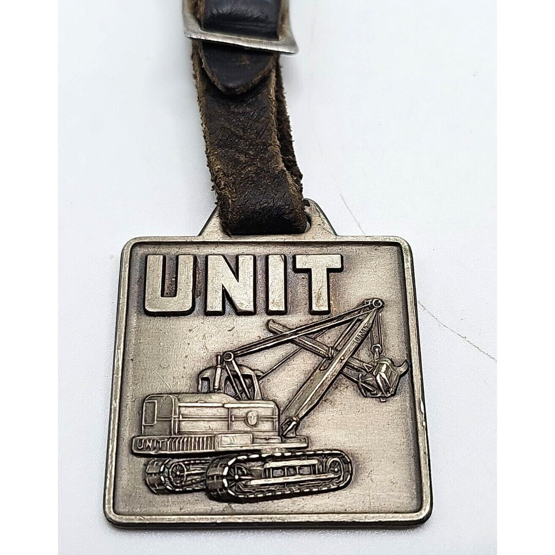 VINTAGE UNIT CRANE & Shovel Corp Pocket Watch Fob Cranes Shovels ...