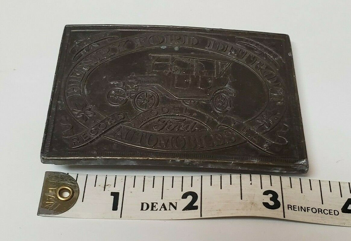 VINTAGE HENRY FORD Detroit Model T Belt Buckle - Etsy