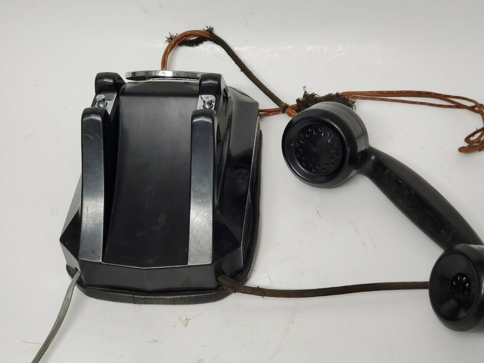 VINTAGE TELEPHONE MONOPHONE Automatic Electric Rotary Telephone Black ...