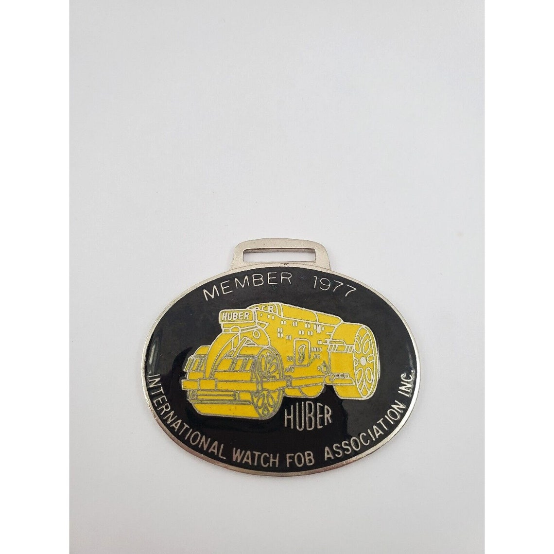 ANTIQUE HUBER STEAM Roller Pocket Watch Fob Huber Member 1977 ...