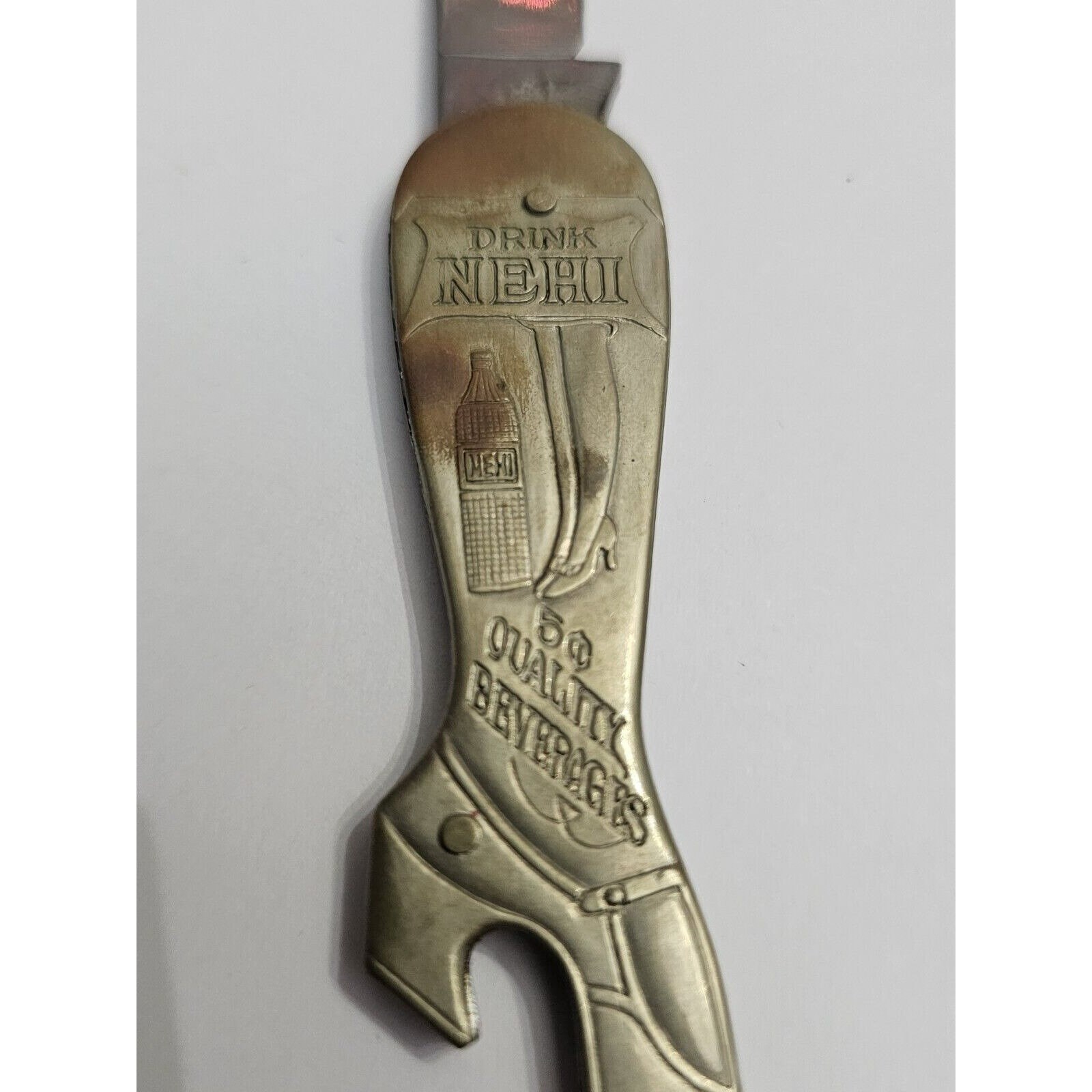 ANTIQUE REMINGTON UMC Drink Nehi Ladies Leg Shoe Pocket Knife & Bottle ...