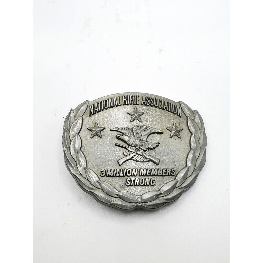 VINTAGE NRA BELT Buckle National Rifle Association Member Collectible ...