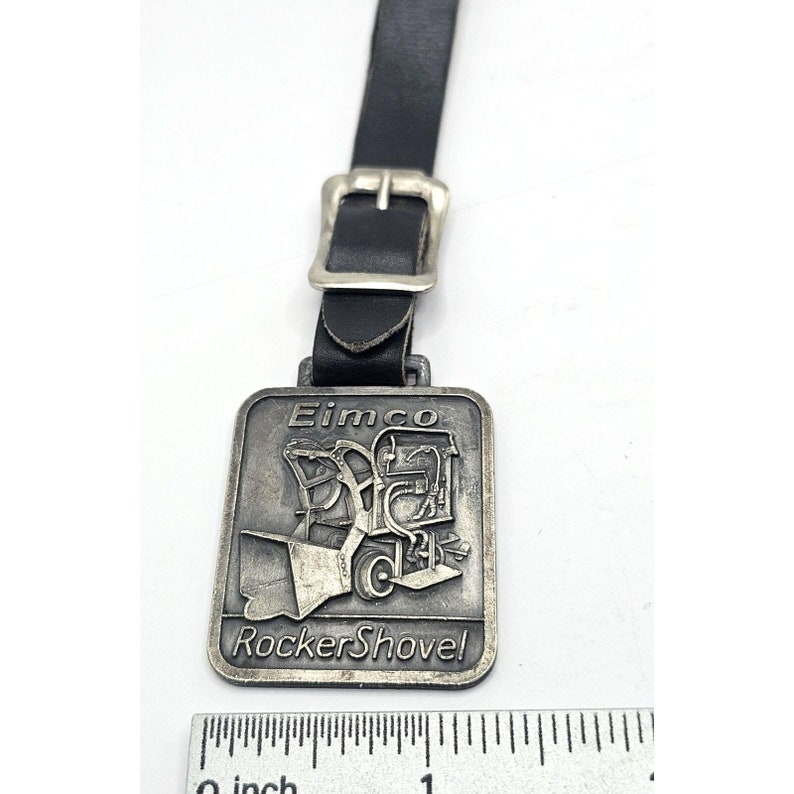 ANTIQUE EMICO ROCKER Shovel Pocket Watch Fob Advertising Keychain Fob ...