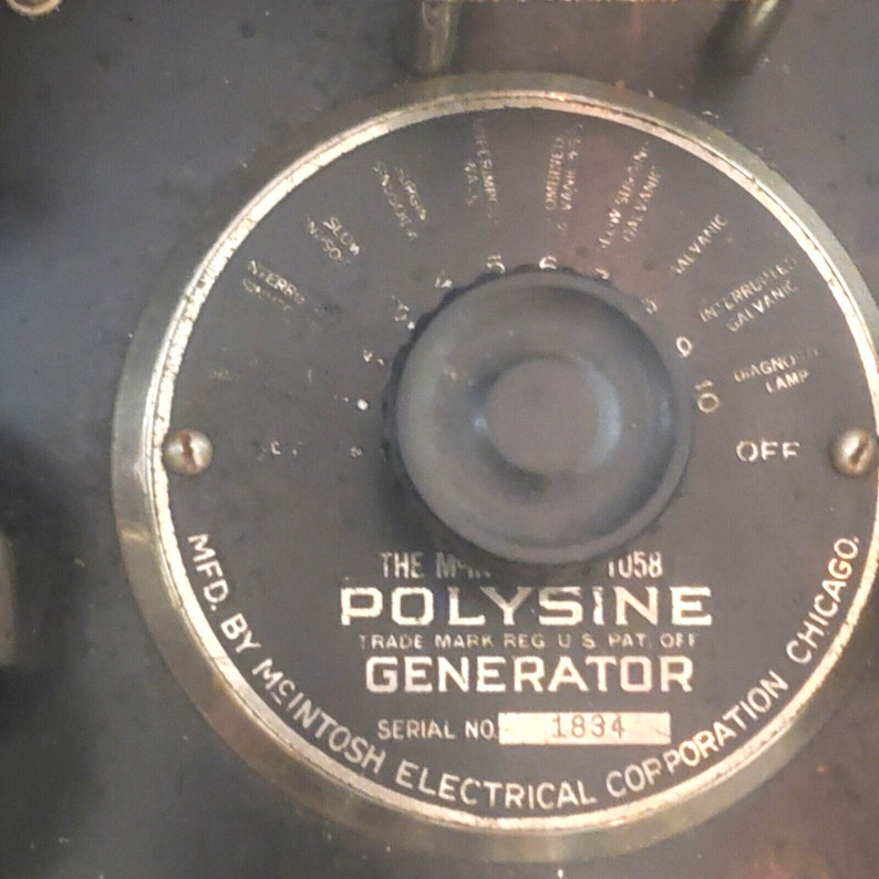 VINTAGE MEDICAL DEVICE Polysine Mcintosh Generator Shock Therapy - Etsy