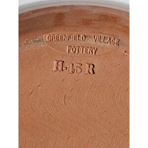 VINTAGE GREENFIELD VILLAGE Pottery Redware Ryan Forrey Canister With ...