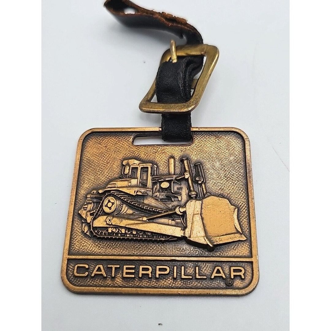 VINTAGE CAT CATERPILLAR Tractor Bulldozer Pocket Watch Fob Advertising ...