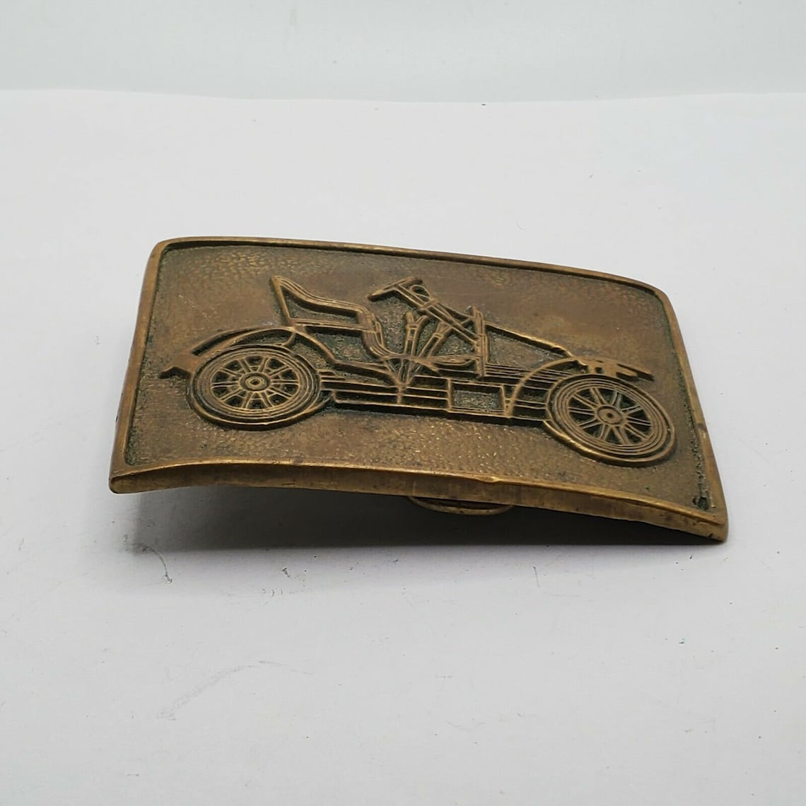 VINTAGE ANTIQUE CAR Belt Buckle Solid Brass Collectible Vintage ...