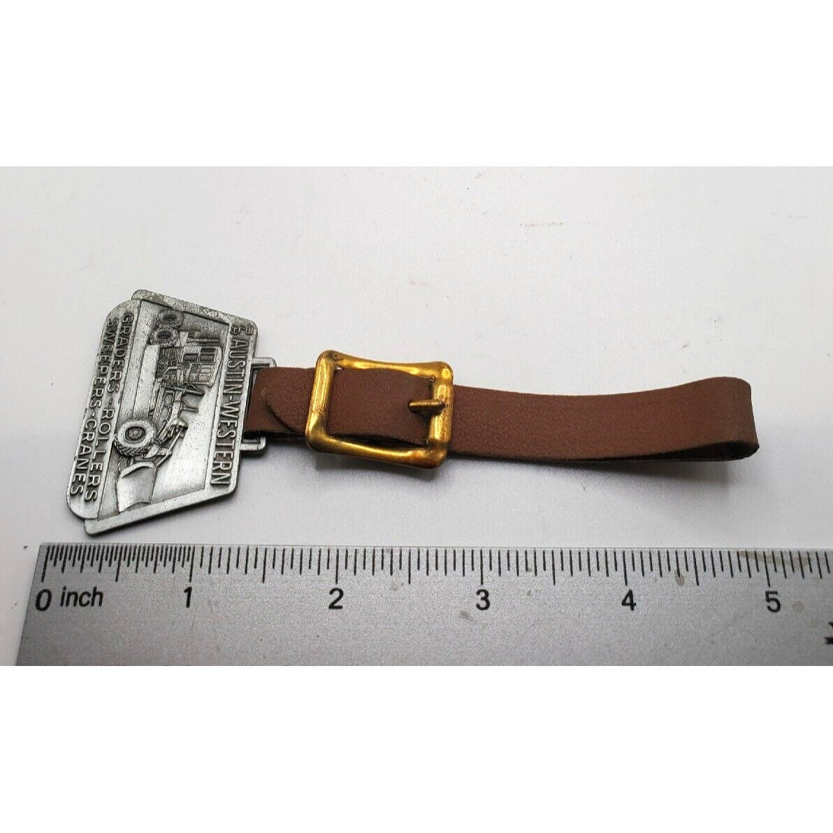 ANTIQUE AUSTIN WESTERN Pocket Watch Fob Patterson Equipment Co Baldwin ...