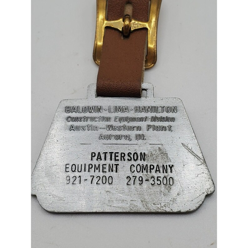 ANTIQUE AUSTIN WESTERN Pocket Watch Fob Patterson Equipment Co - Etsy