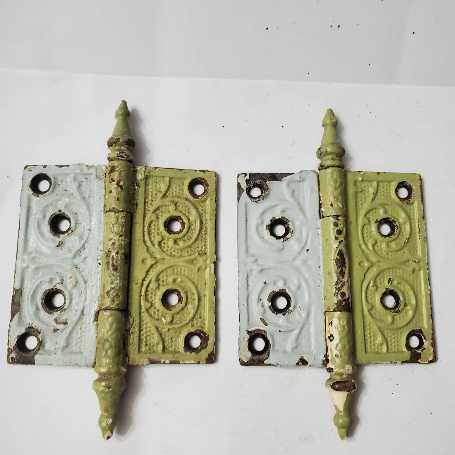 VINTAGE EASTLAKE VICTORIAN Iron Door Hinges Hardware Set of 2 - Etsy