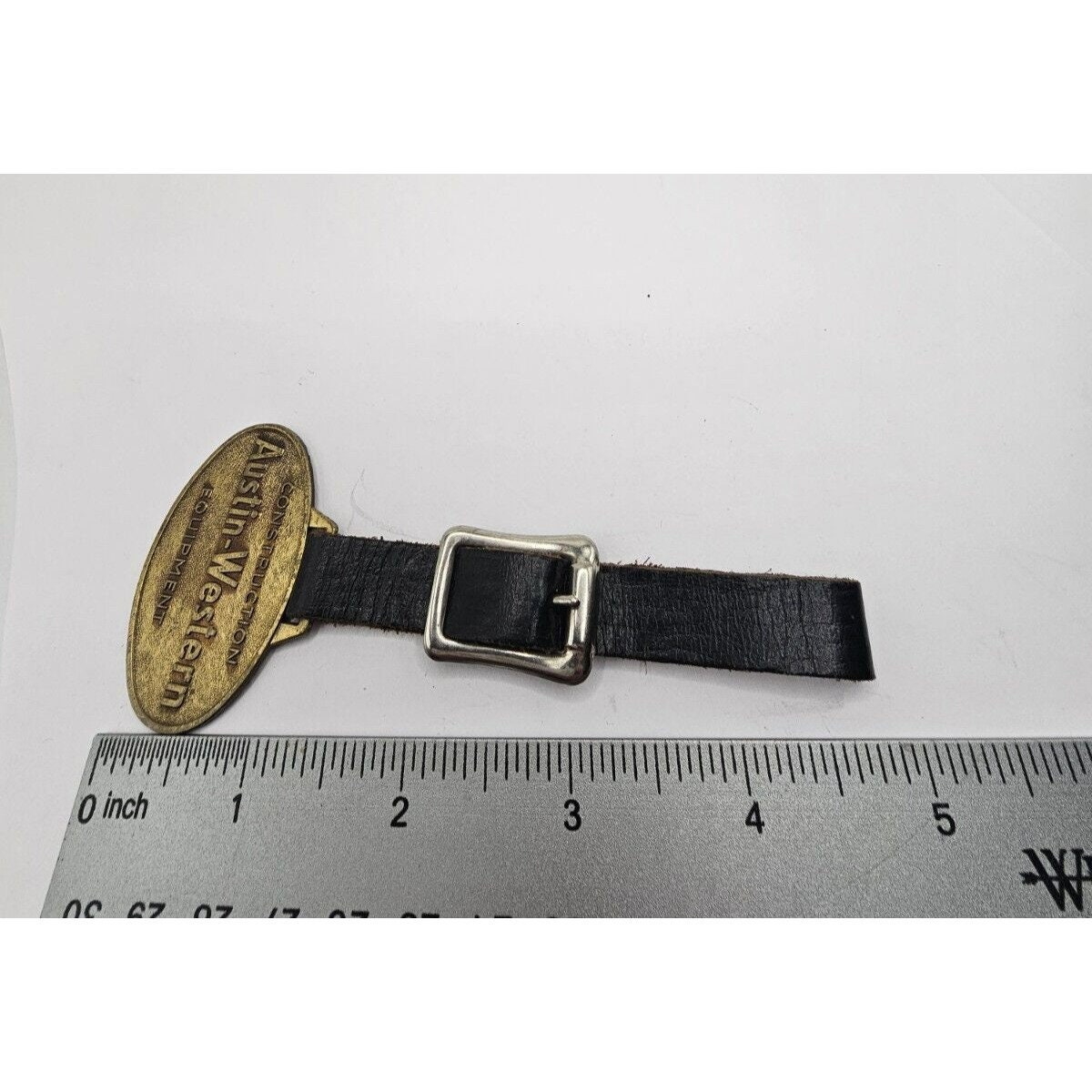 ANTIQUE AUSTIN WESTERN Pocket Watch Fob Construction Keychain Double ...