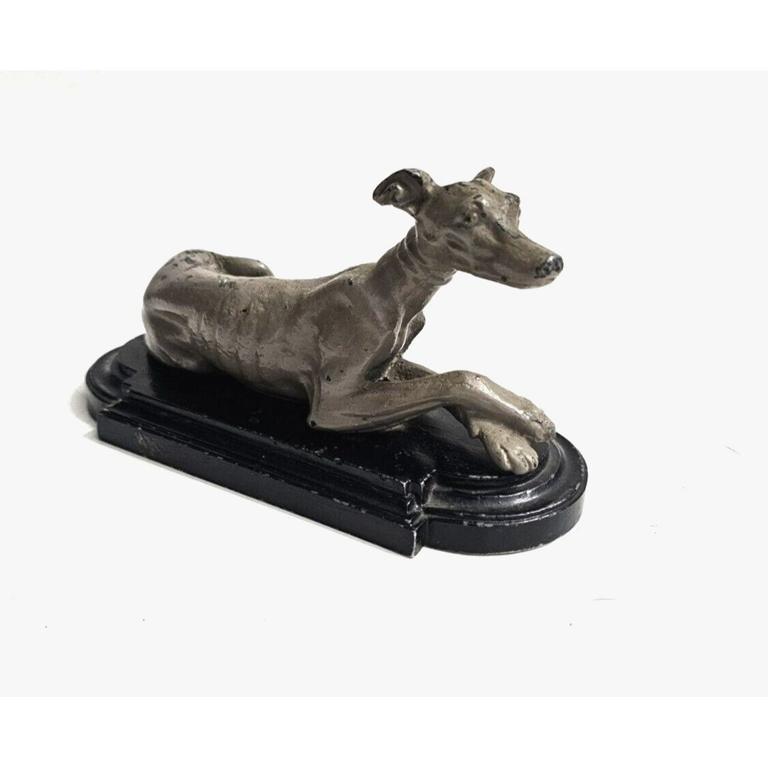ART DECO GREYHOUND Dog Sculpture Whippet Dog Figurine Statue ...