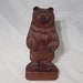 VINTAGE CHAINSAW CARVED Wood Bear Signed by California Artist Devyon ...