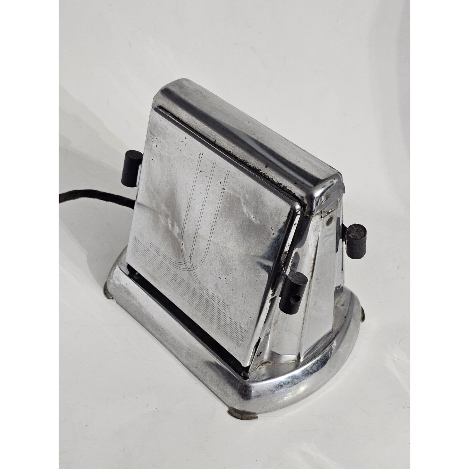 ART DECO CHROME Metal Sterling Toaster Chicago Electric Mfg. U.S.A ...