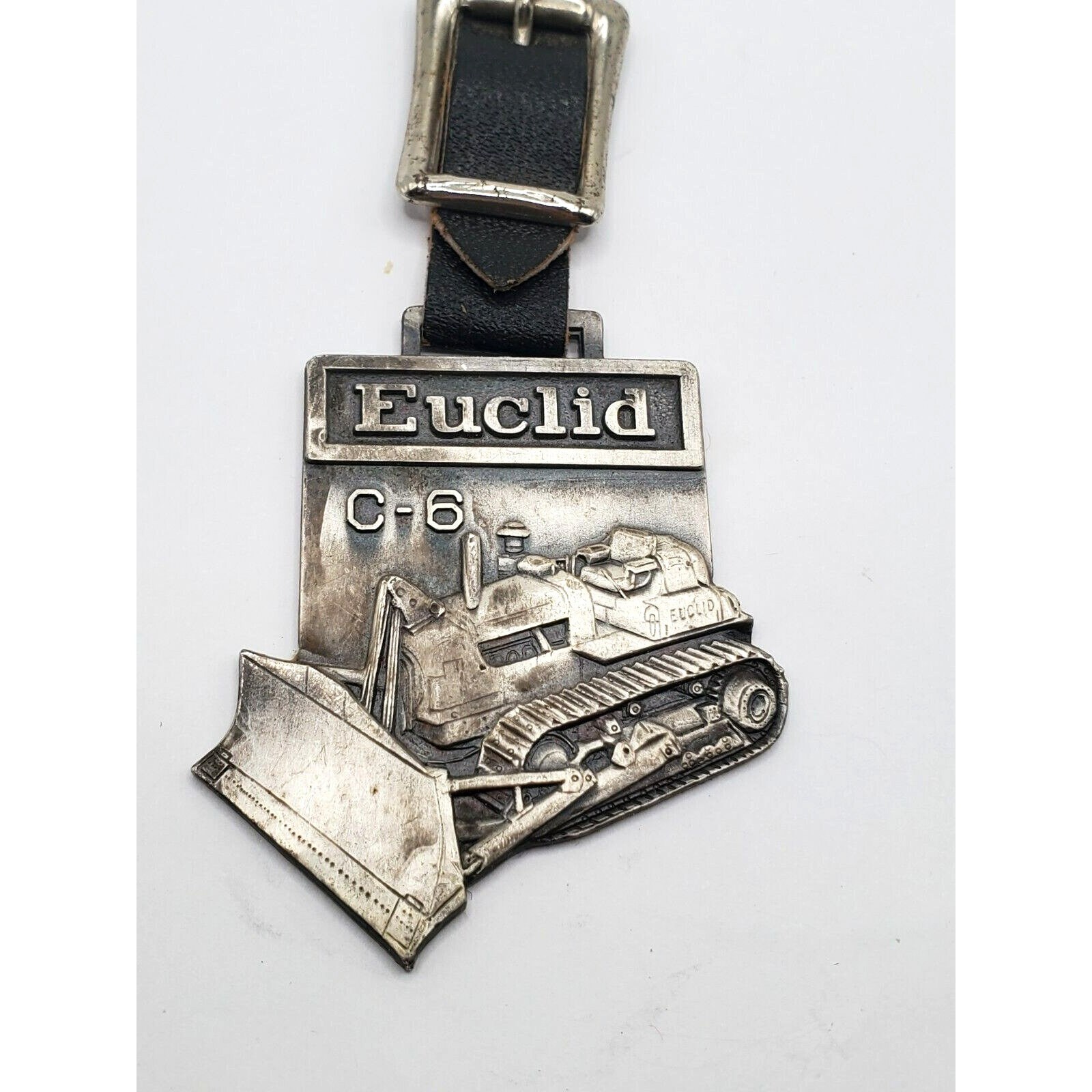 ANTIQUE EUCLID FOB C-6 Dozer Heavy Construction Pocket Watch Fon ...