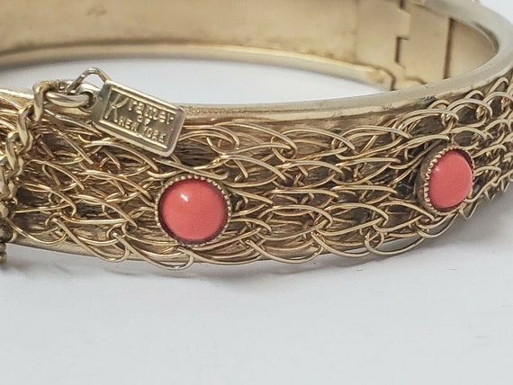 VINTAGE KRAMER Of NEW York Gold Tone Bracelet Designe… - Gem