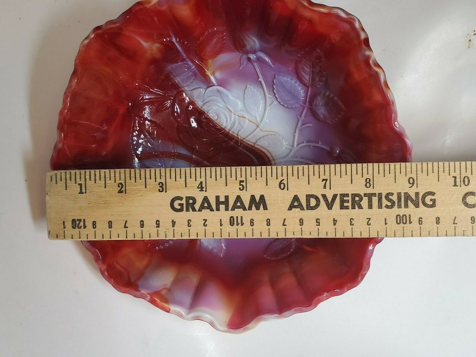 VINTAGE IMPERIAL GLASS Bowl Red Slag Glass Footed Candy Dish - Etsy