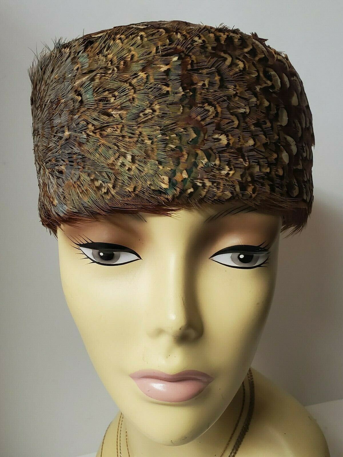 VINTAGE PEACOCK PHEASANT Feather Hat Stunning Antique Collectible ...