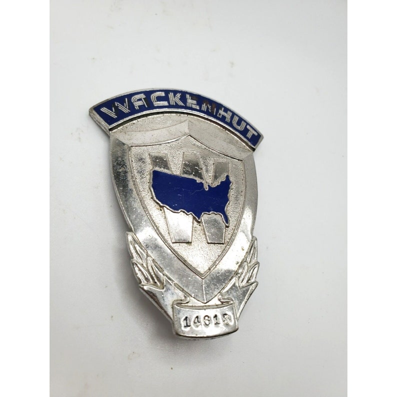 VINTAGE WACKENHUT SECURITY Guard Badge Collectible Memorabilia - Etsy