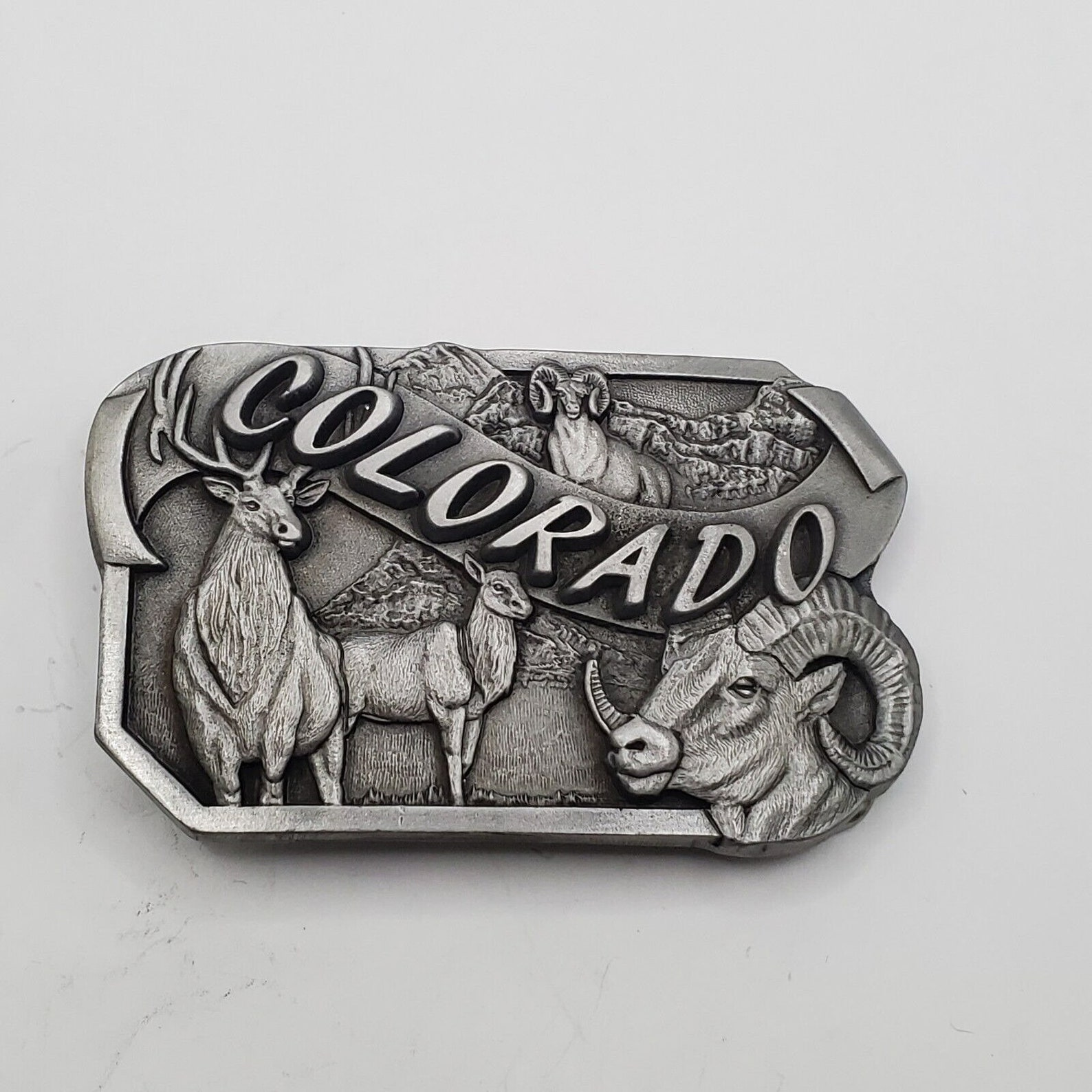 VINTAGE COLORADO DEER Ram Belt Buckle Collectible Accessories Men's ...