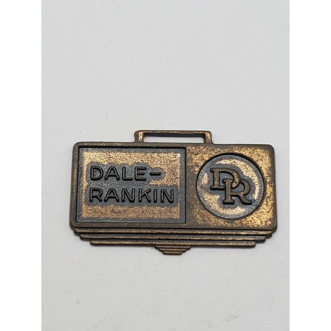 ANTIQUE DALE RANKIN Pocket Watch Fob D R Construction Collectible ...