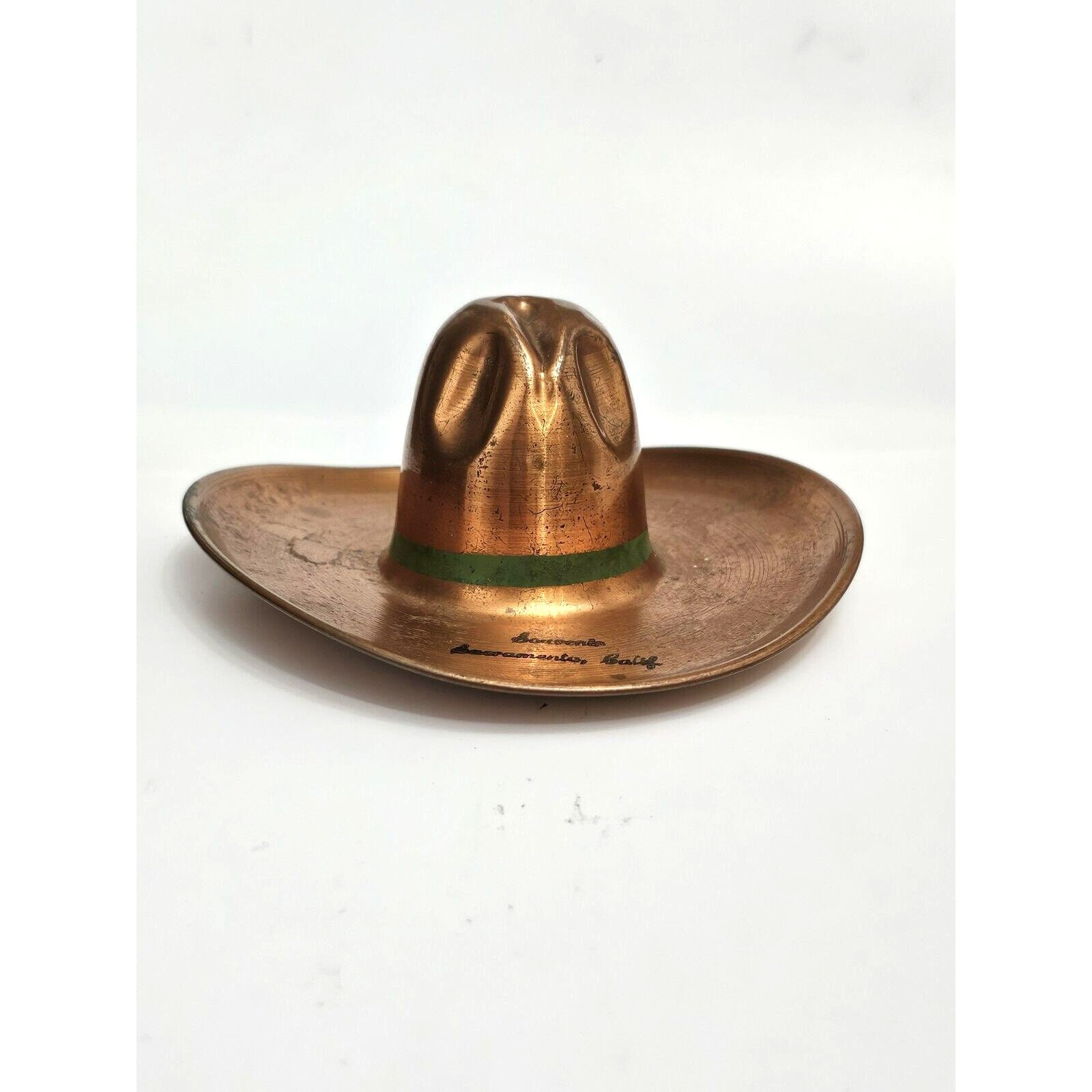 ANTIQUE COPPER COWBOY Hat Sombrero Handcrafted Souvenir ANTIQUE COPPER COWBOY Hat Sombrero Handcrafted Souvenir
