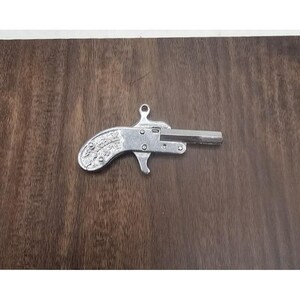 VINTAGE PISTOL CHARM Miniature 2mm Berloque Pinfire Toy Pistol Japan ...