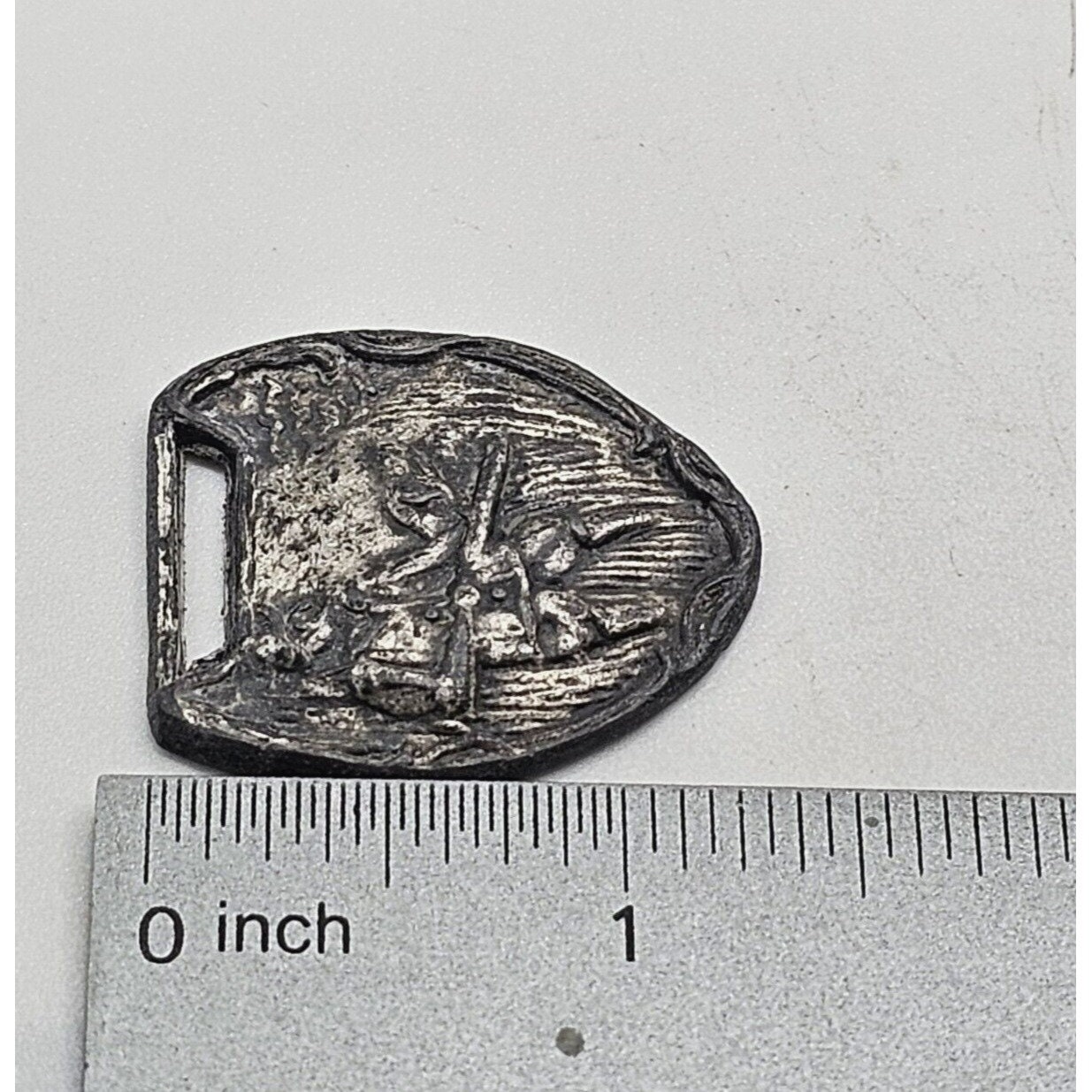 RARE BLACK POWDER Hunter Musket Shield Pocket Watch Fob Advertising ...