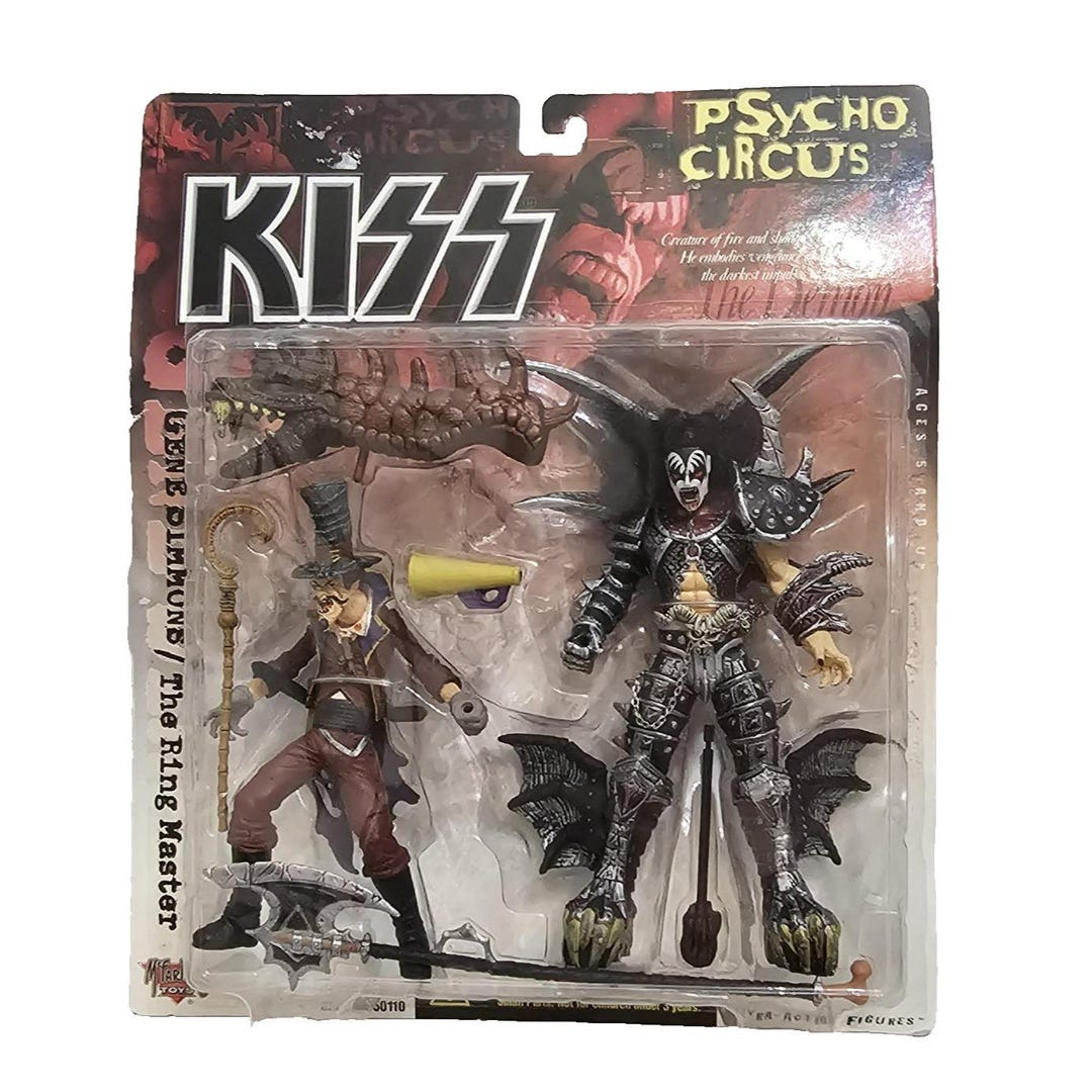 VINTAGE KISS GENE Simmons the Ring Master Psycho Circus Ultra Action ...