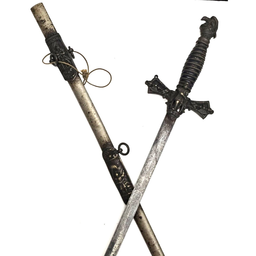 RARE KFM SWORD Knights of Father Mathew Ceremonial Sword & Scabbard ...