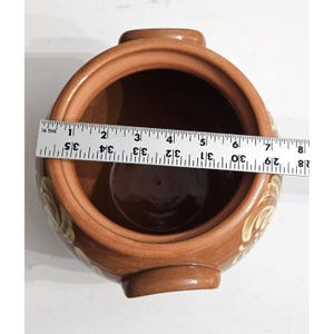 VINTAGE GREENFIELD VILLAGE Pottery Redware Ryan Forrey Canister With ...