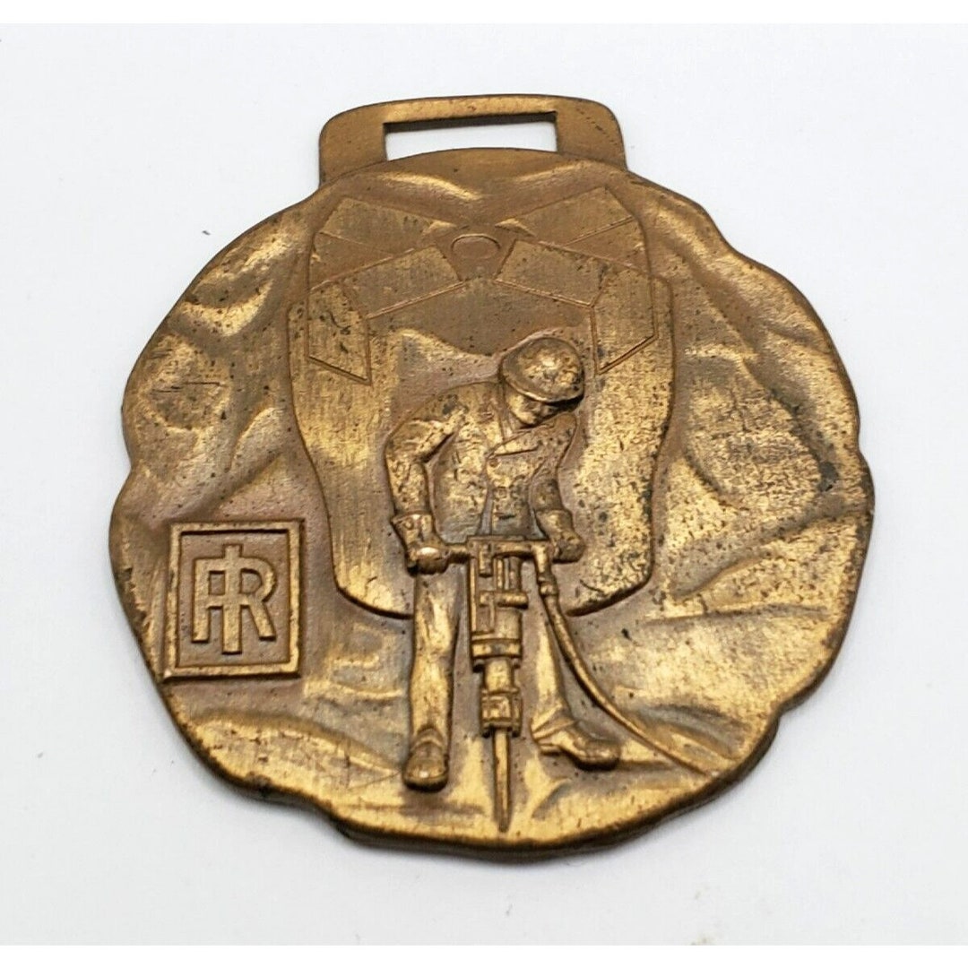 ANTIQUE CARSET JACKBITS Pocket Watch Fob Ingersoll Rand New York City ...