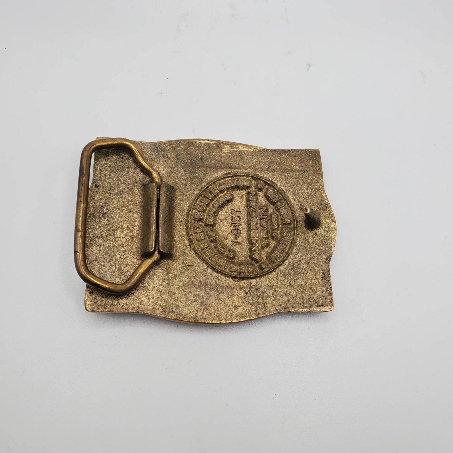 VINTAGE TRAIN BELT Buckle Brass 3D Railroad Locomotive Signed - Etsy