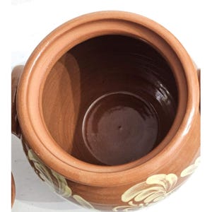 VINTAGE GREENFIELD VILLAGE Pottery Redware Ryan Forrey Canister With ...