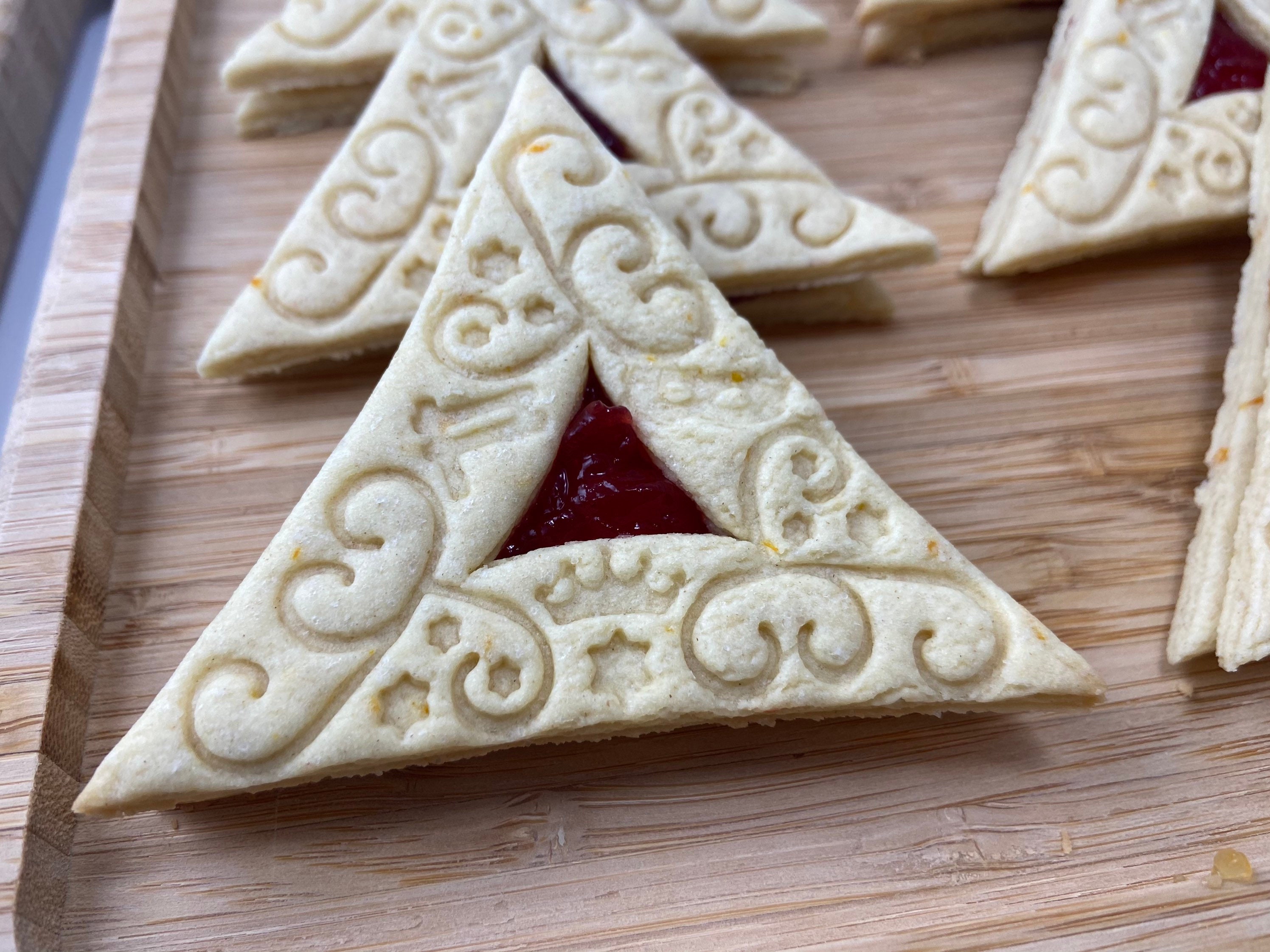 Hamantaschen Linzer Cookie Cutters and Press - Etsy
